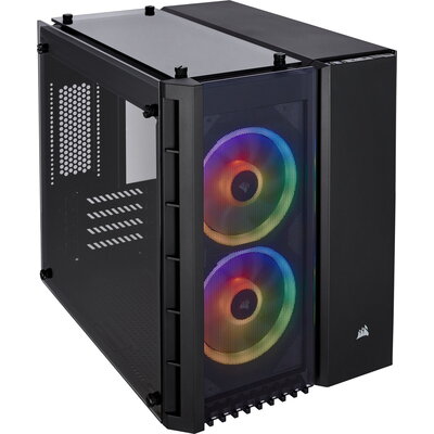 Кутия Corsair Crystal Series 280X RGB Tempered Glass Micro ATX Case Black