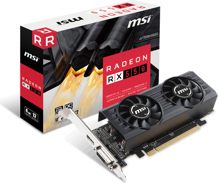 Видео карта MSI Radeon RX 550 4GT LP OC