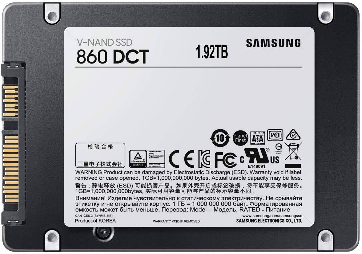 SSD Samsung 860 DCT 1920GB