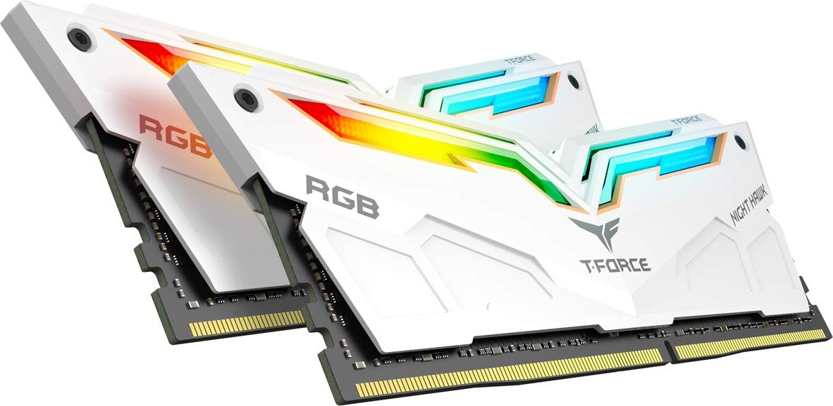 RAM Team Group T-FORCE NIGHT HAWK RGB White 16GB (8GBx2) DDR4-3200
