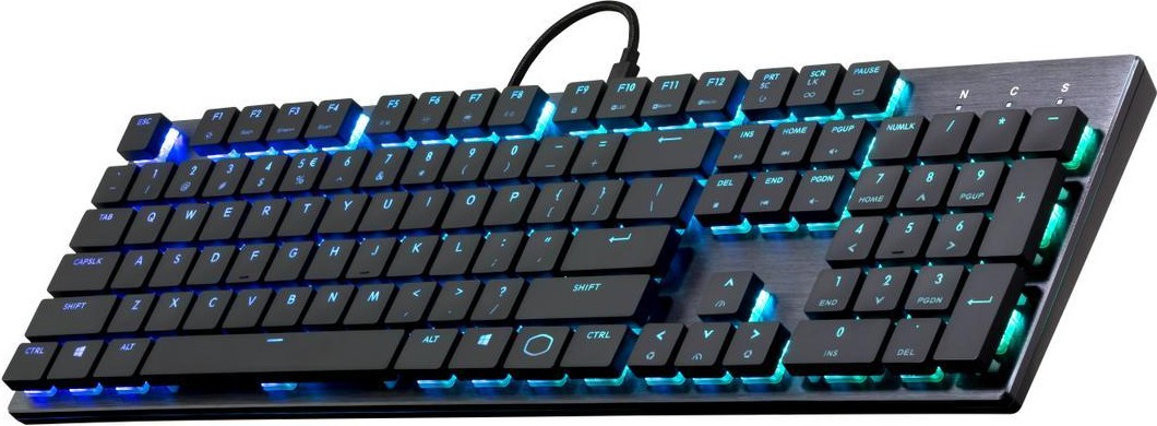 Геймърска механична клавиатура Cooler Master SK650 Cherry MX RGB Low ...